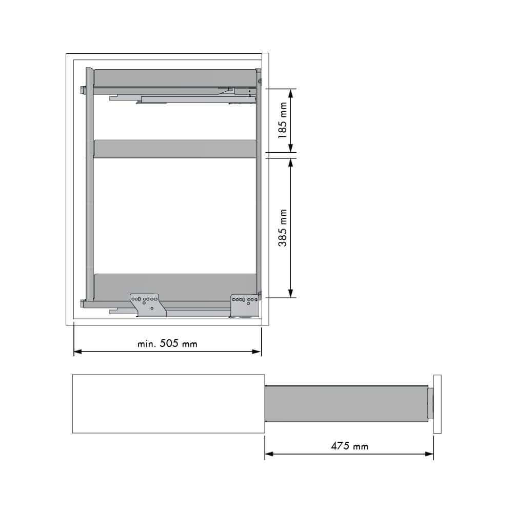 Pull-out bottle side runner • Antoine Mazraani