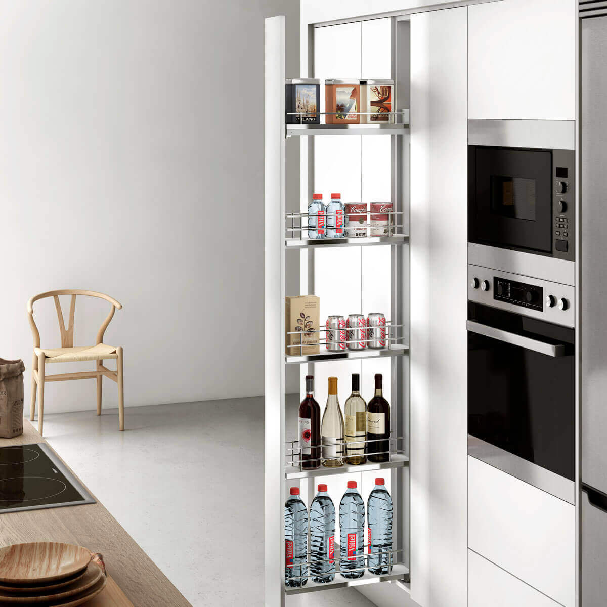 Tall unit Pull-out bottle frame FLAT • Antoine Mazraani